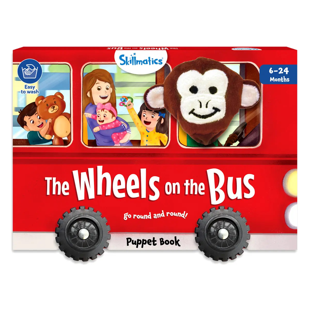 Skillmatics The Wheels on the Bus Puppet Book | Ages 6-24 Months ...