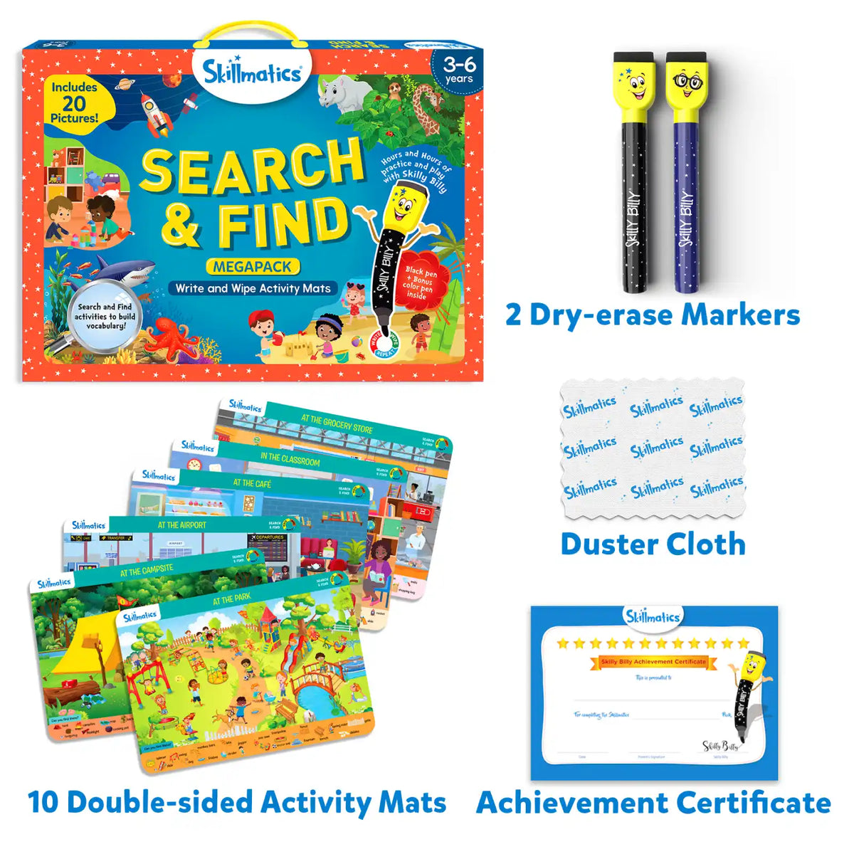 Search & Find Megapack | Reusable Activity Mats (ages 3-6)
