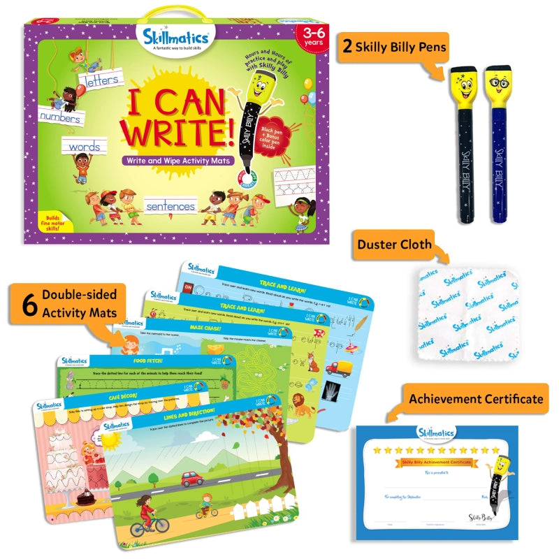 I Can Write | Reusable Activity Mats (ages 3-6)#N#– Skillmatics