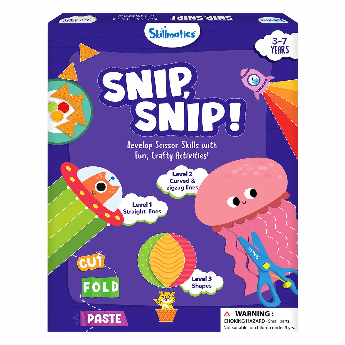 Skillmatics Snip Snip Art & Craft Activity Kit for Kids Ages 3-7, Child ...