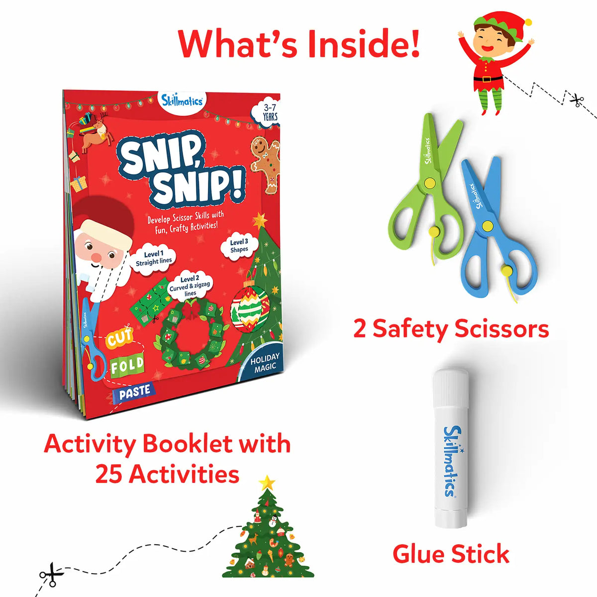 Skillmatics Snip Snip Art & Craft Activity Kit for Kids Ages 3-7, Child ...