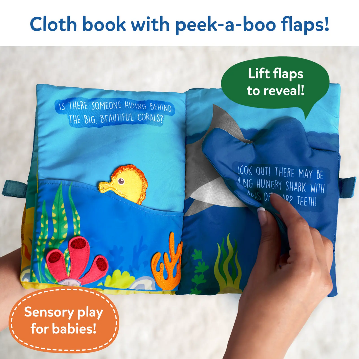 Buy Peek-A-Boo Underwater Animals Theme Book, Ages 6+ Months ...