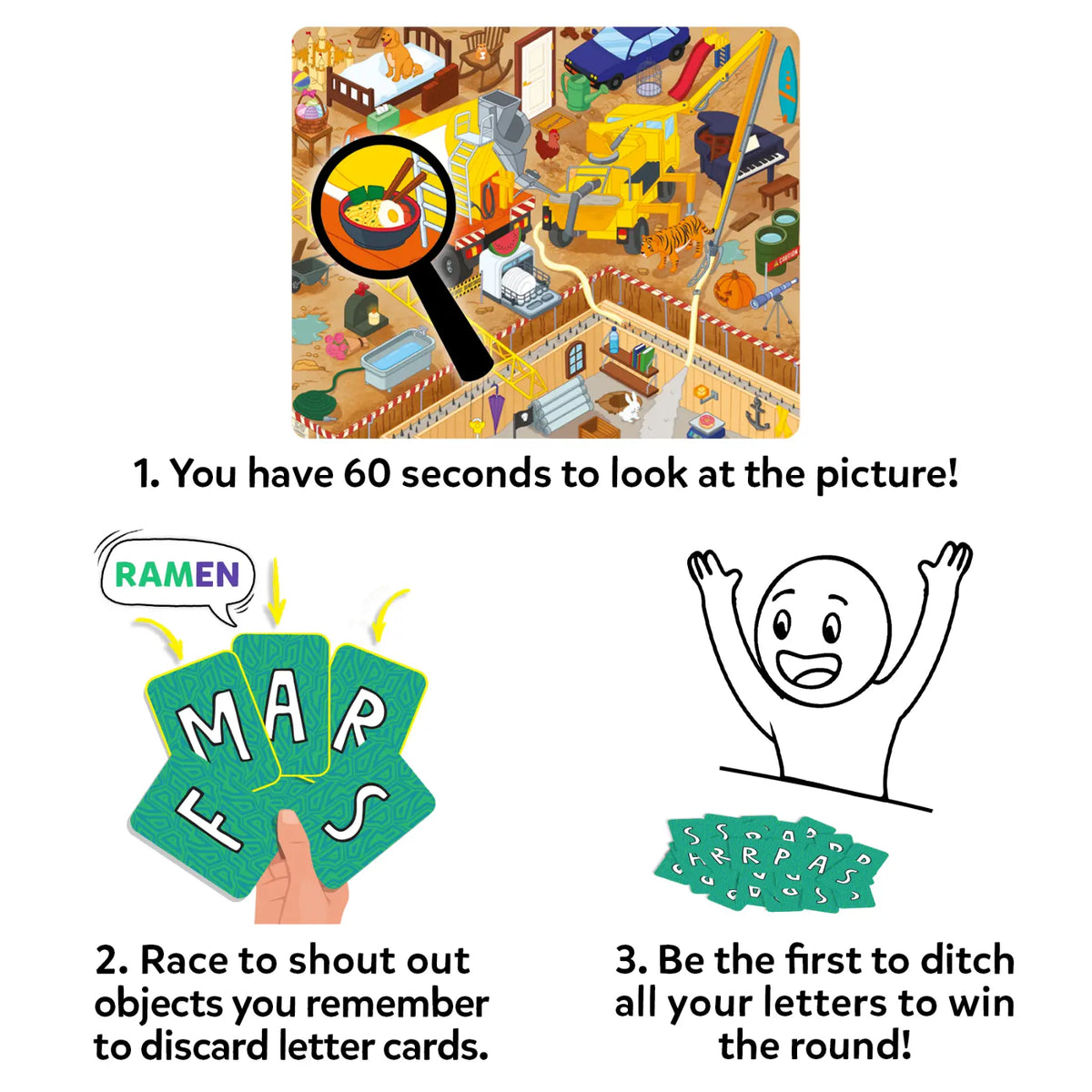 Skillmatics Who Saw What? In 60 Seconds: Fast-Paced Memory Game for ...