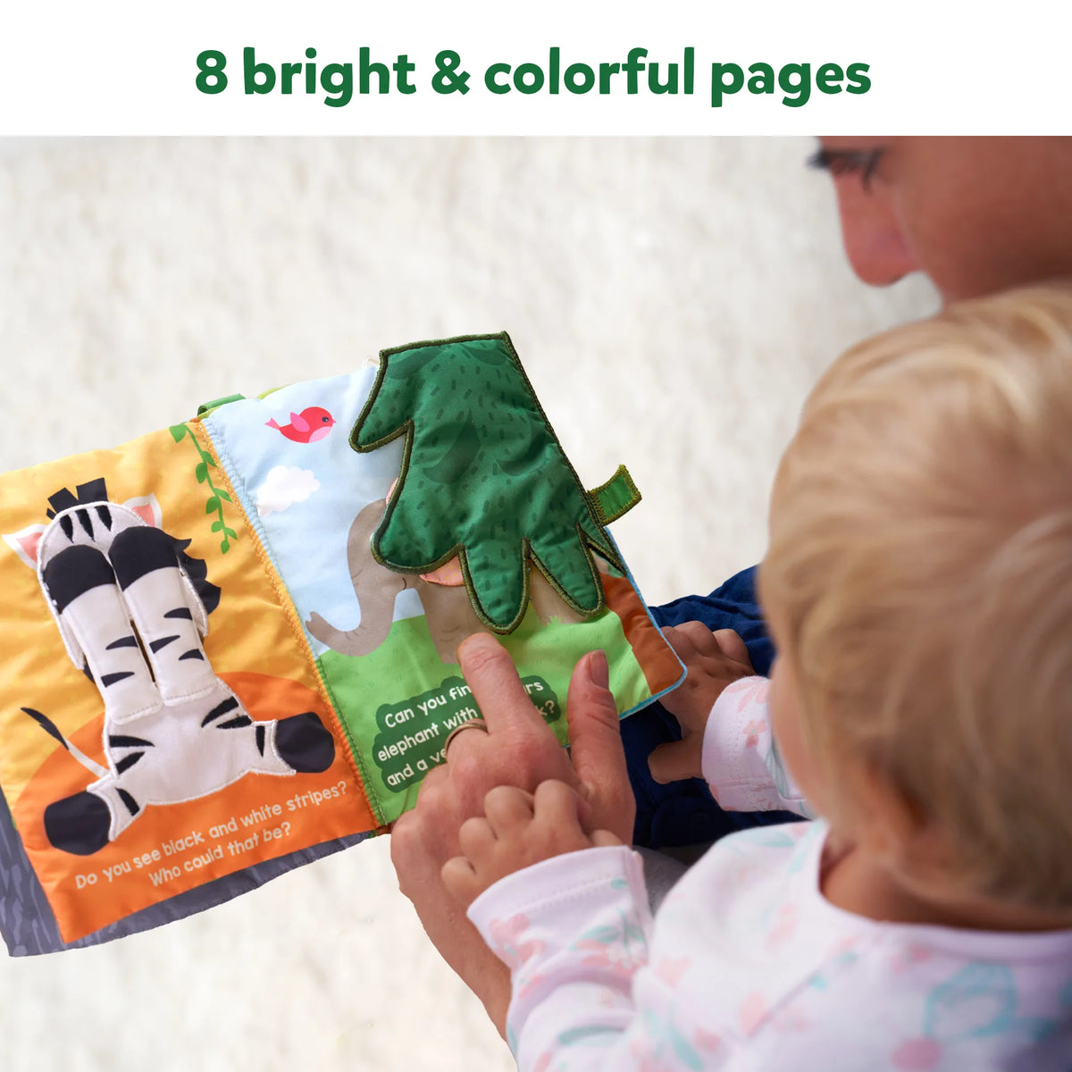 Skillmatics Peek-A-Boo Jungle Themed Soft Cloth Book (Ages 6+ Months ...
