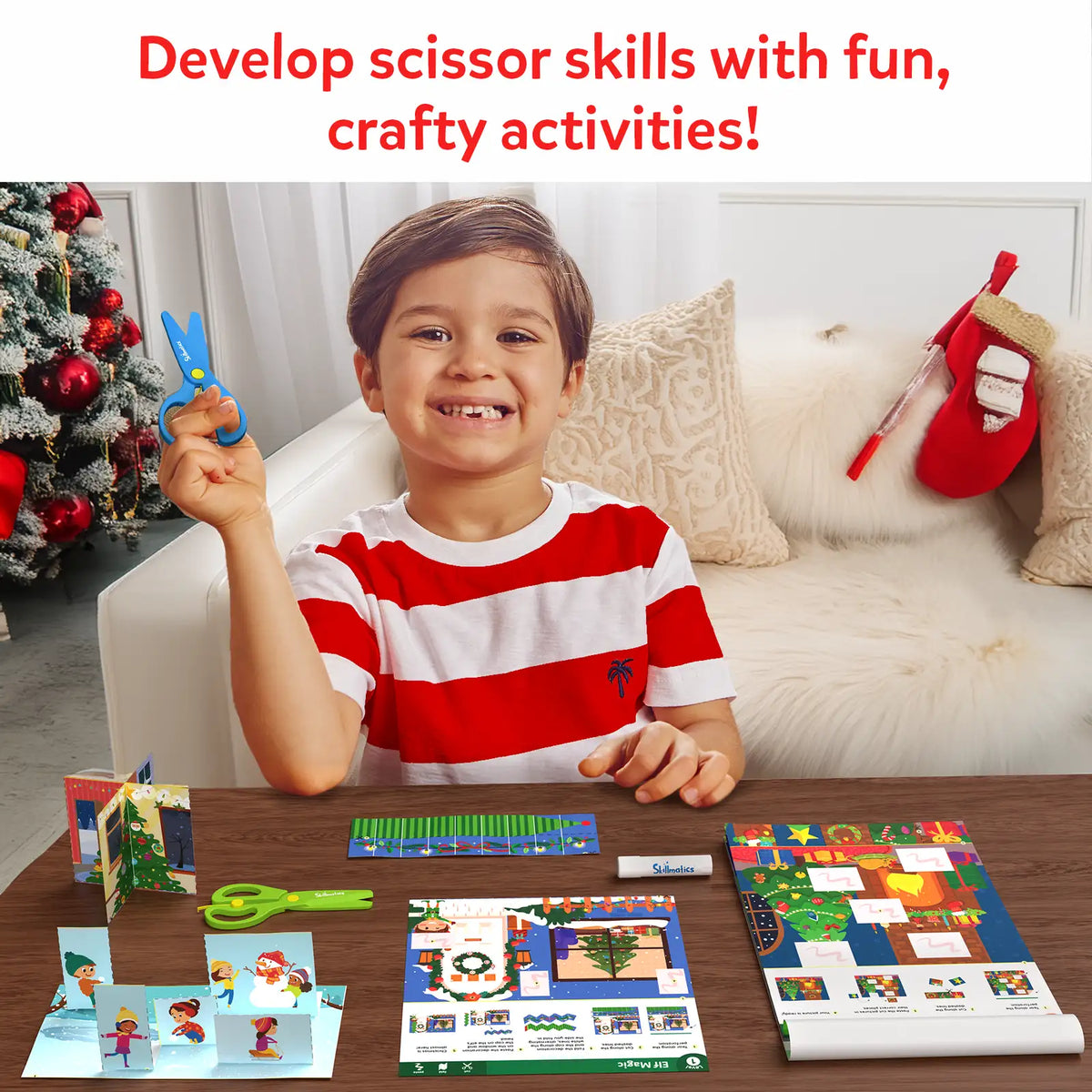 Skillmatics Snip Snip Art & Craft Activity Kit for Kids Ages 3-7, Child ...