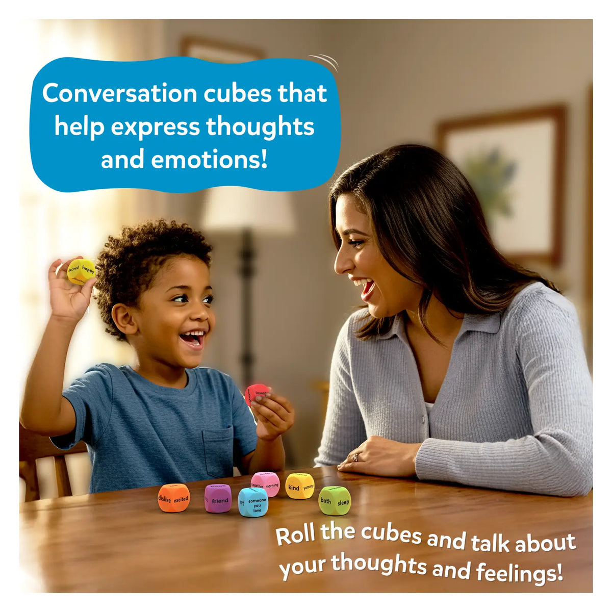 Chit Chat Cubes: After School Edition | Conversation Starter Game (age