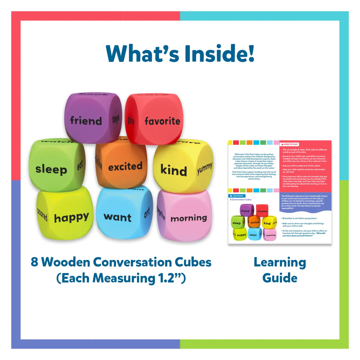 Chit Chat Cubes | Conversation Starter Game (ages 4+)