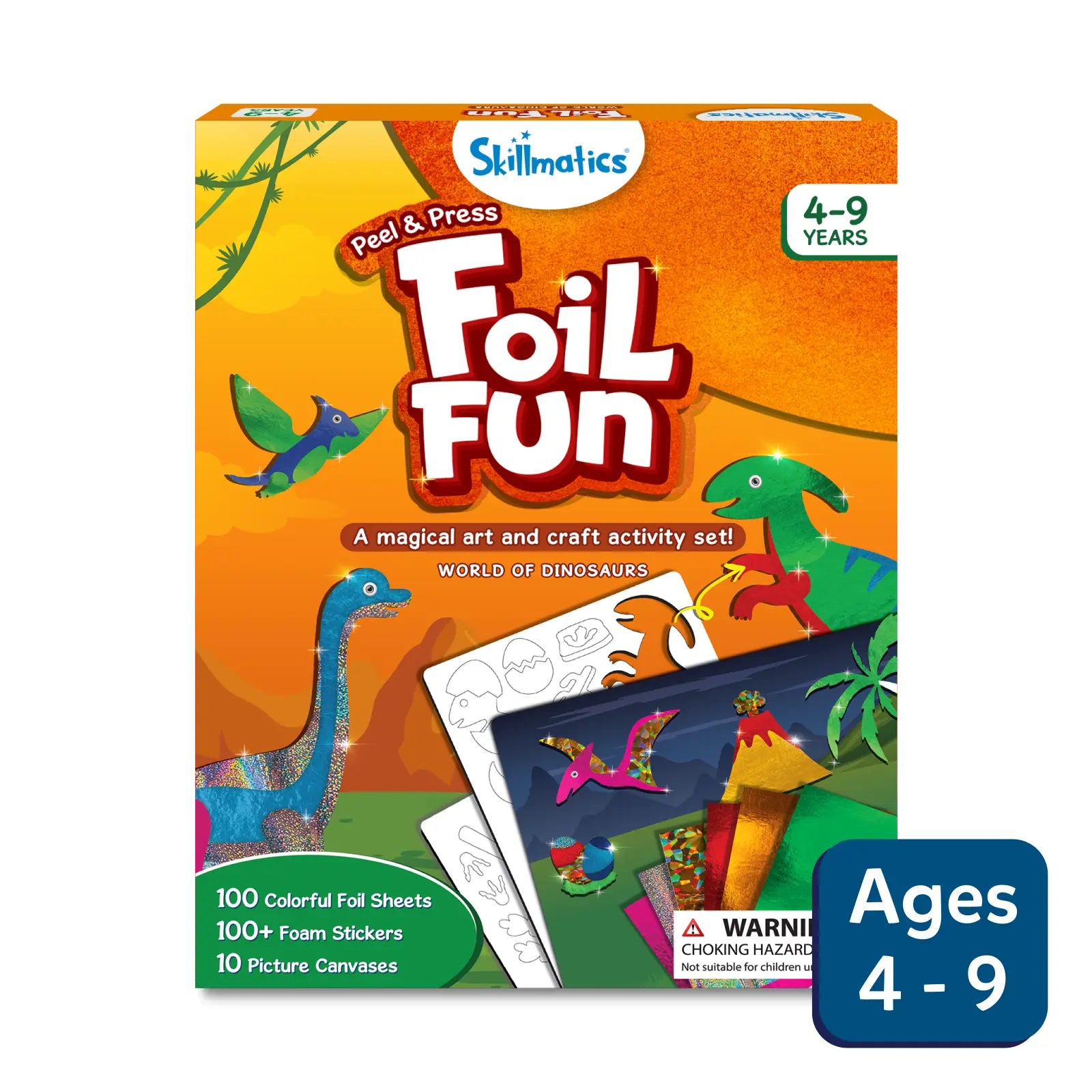 Buy World Of Dinosaurs Themed Foil Art Kit Online in India – Skillmatics