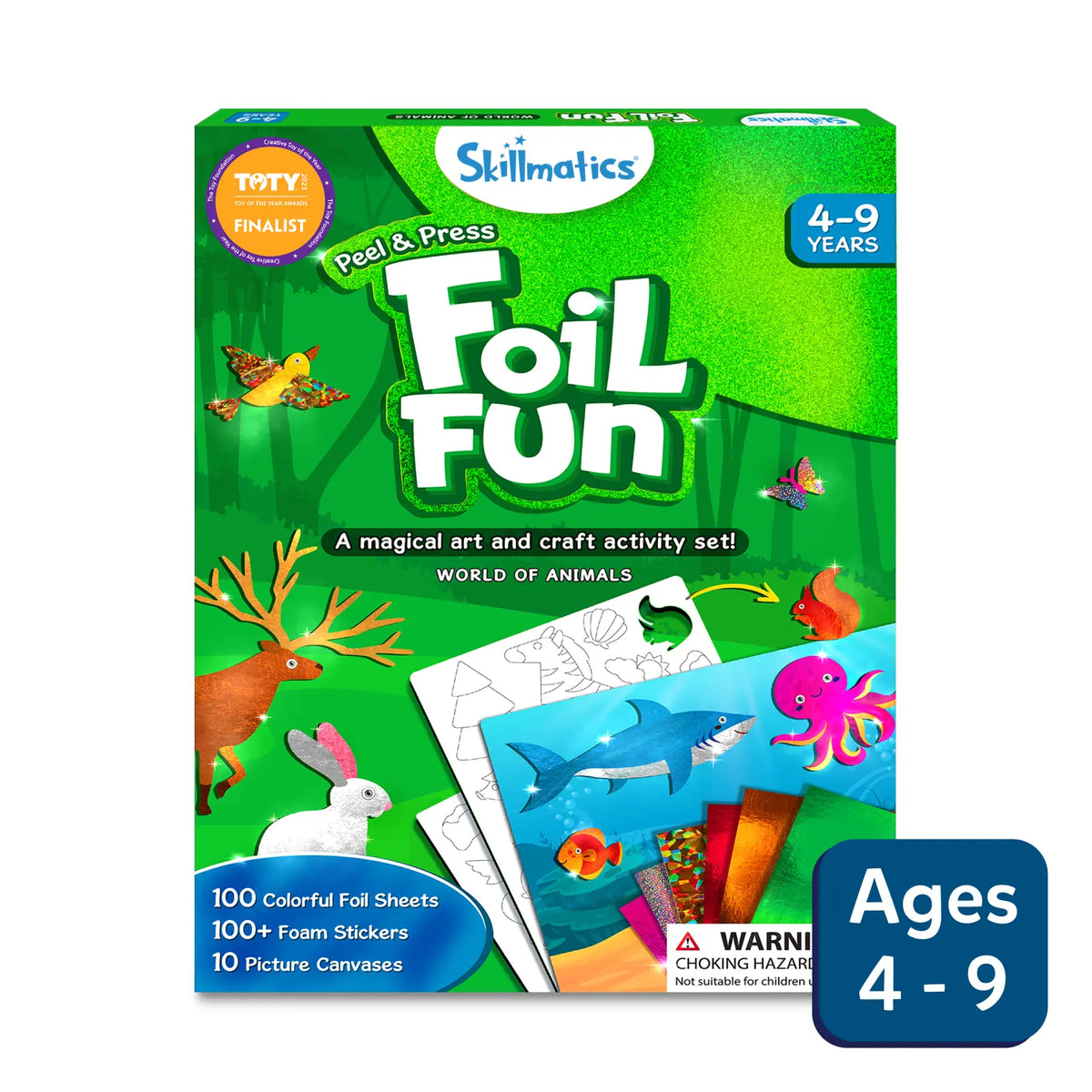 Buy World of Animals Foil Art Kit For 4-9 Year Old Kids