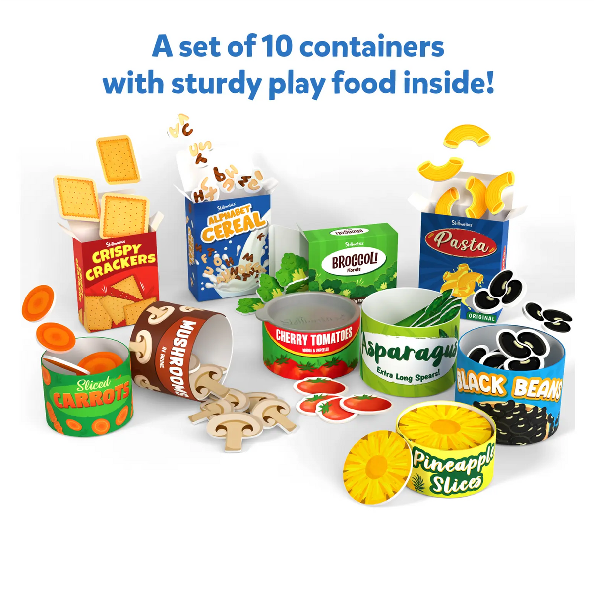 Shop Grocery Set Play Food, Mess Free for Ages 3-7 | Skillmatics IN