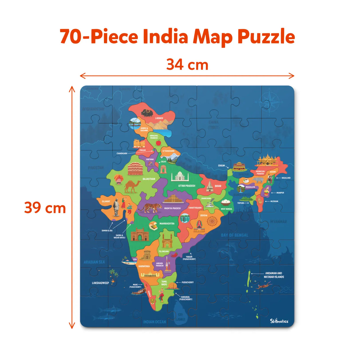 India Map Puzzle | Indian States Puzzle Game | Skillmatics