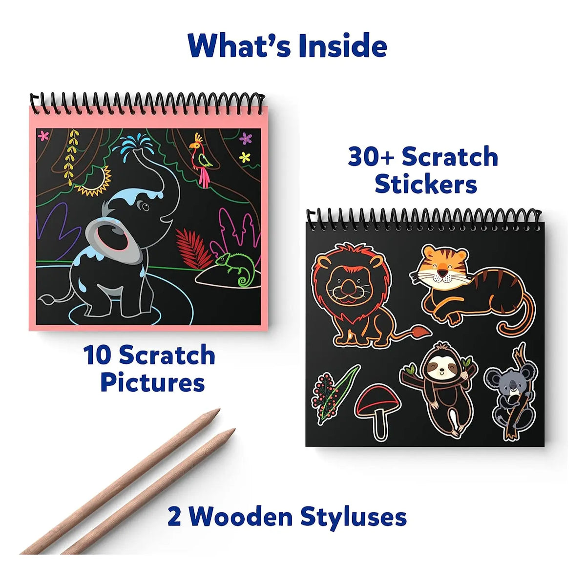 Animal Scratch Art | Animal Scratch Drawing Book for Kids