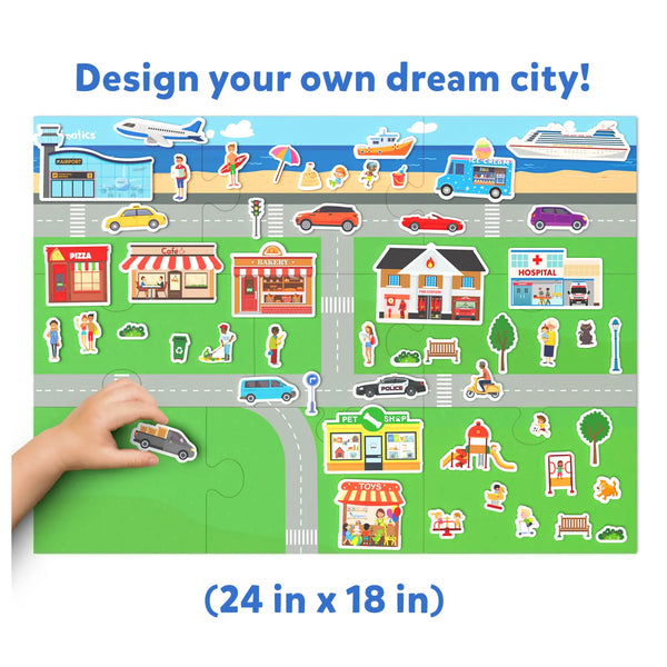 Design Your City Magnetic Board Game (Ages 3-7) | Skillmatics India