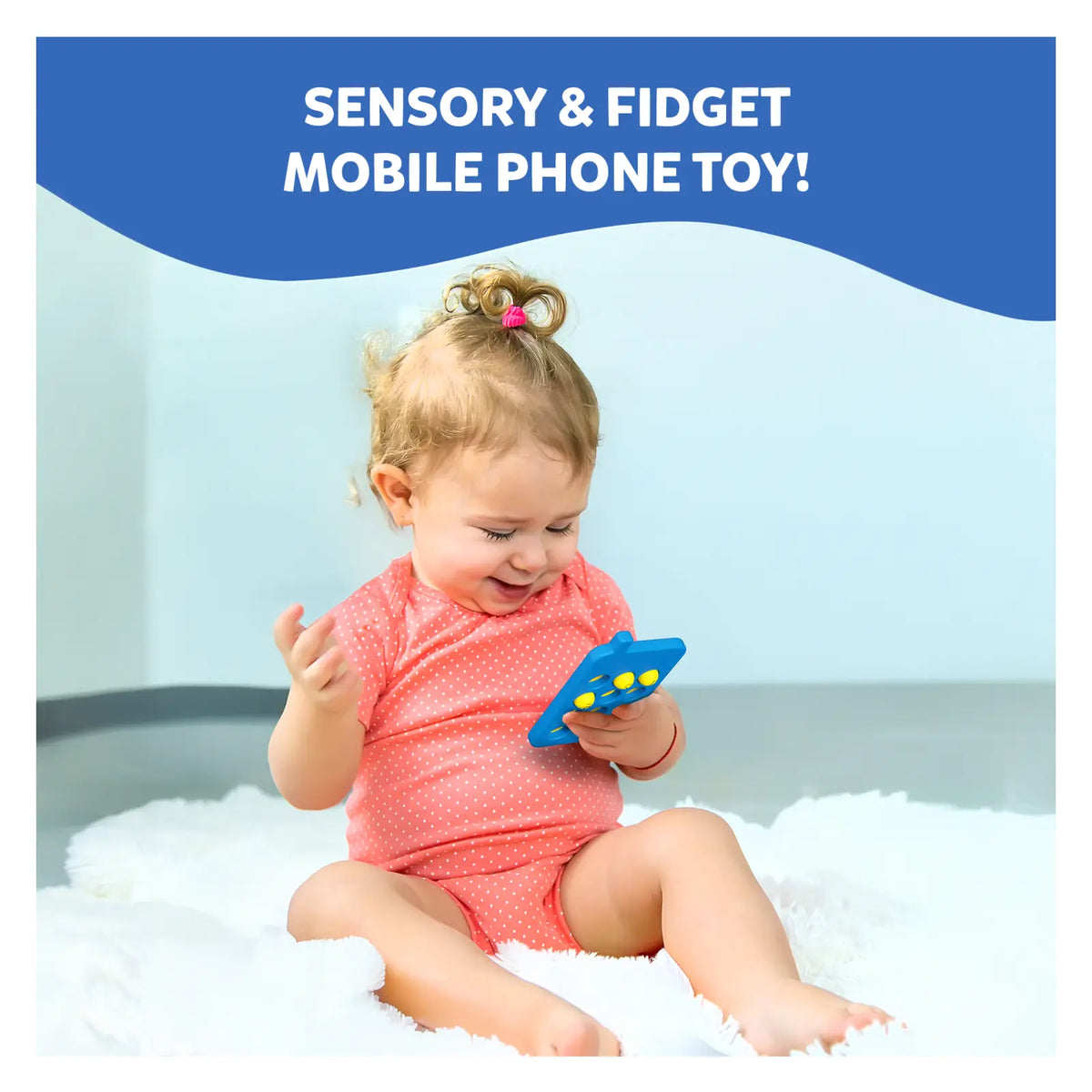 Skillmatics Push & Pop Mobile Phone | Ages 9 - 24 Months, Sensory Toy ...