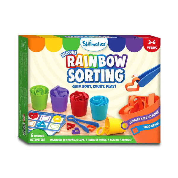 Silicone Rainbow Sorting | Sorting, Counting & Sequencing Toy (ages 3-