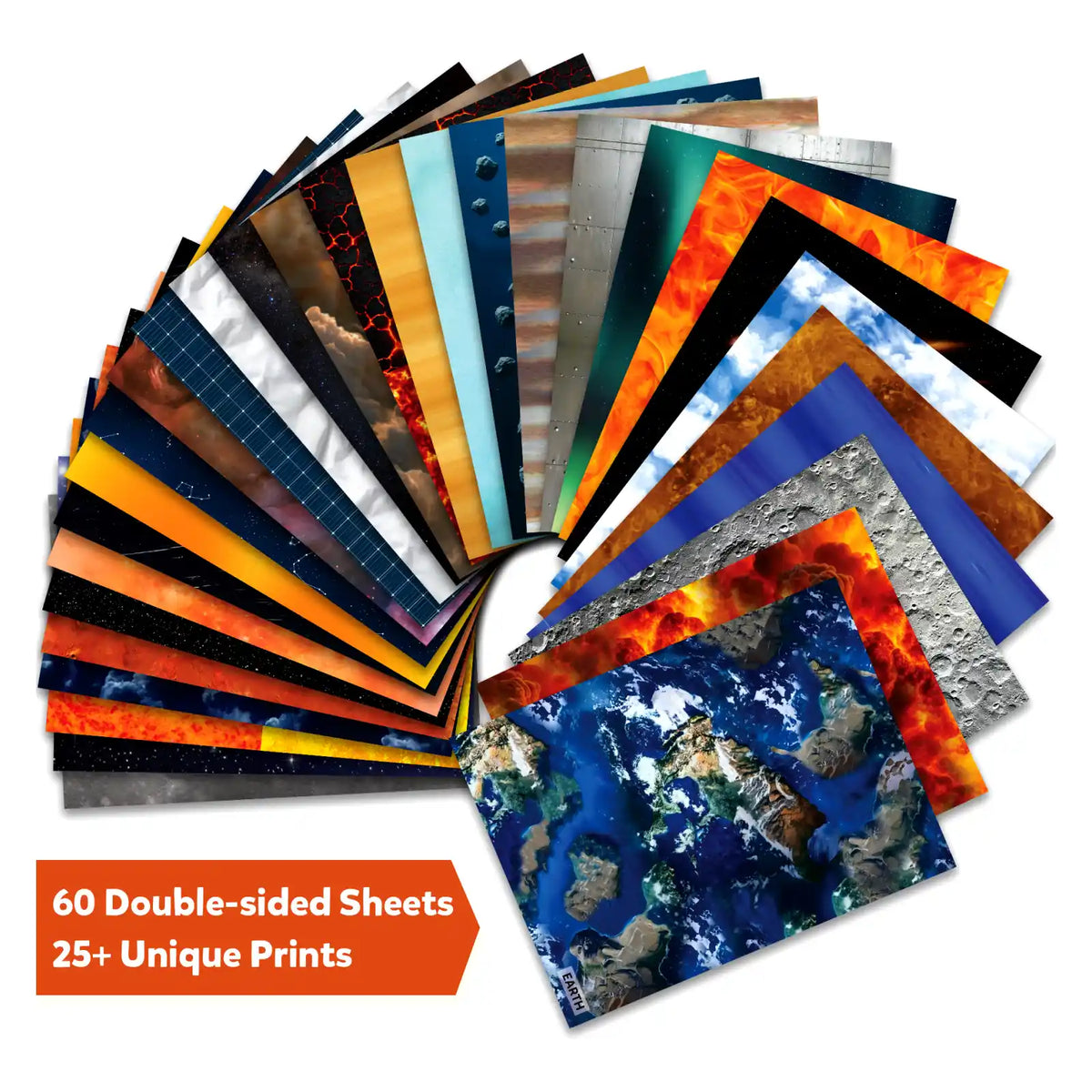 Clever Prints: Outer Space | Construction Paper (60 Sheets)