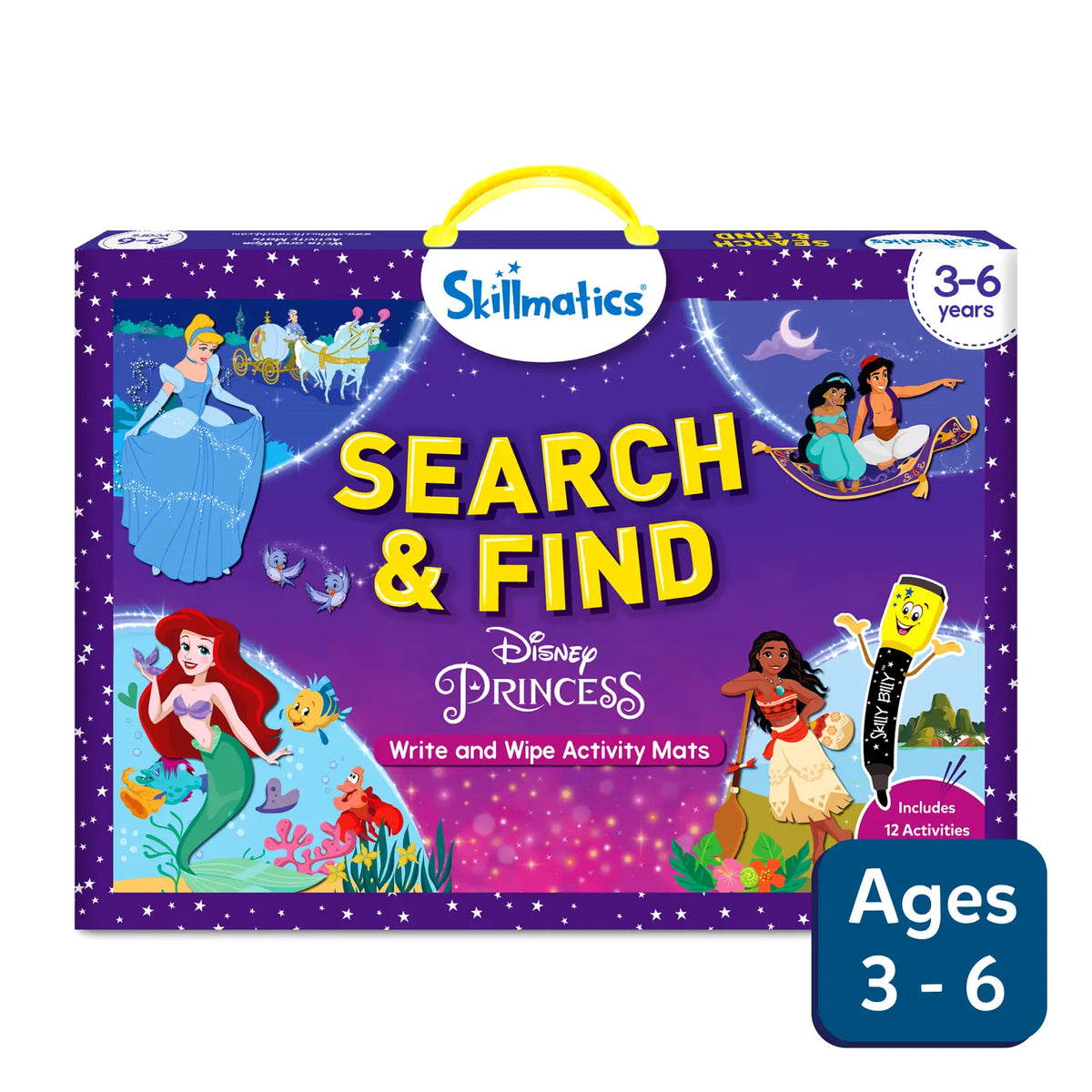 Buy Search & Find Disney Princesses | Reusable Activity Mats (ages 3-6 ...