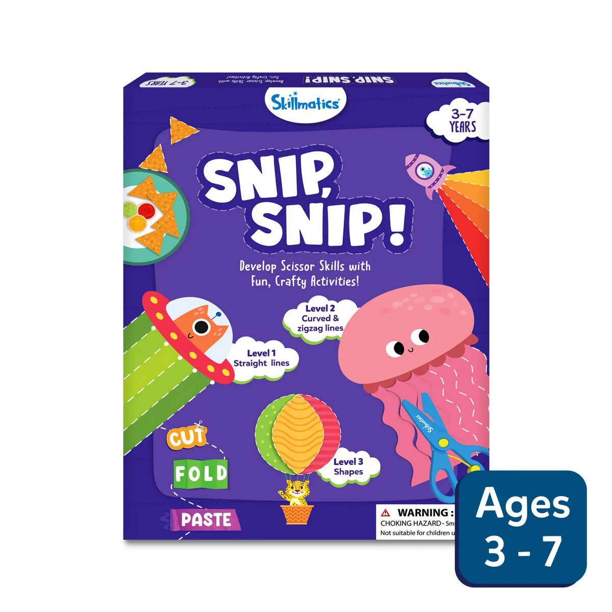 Skillmatics Snip Snip Art & Craft Activity Kit for Kids Ages 3-7, Child ...