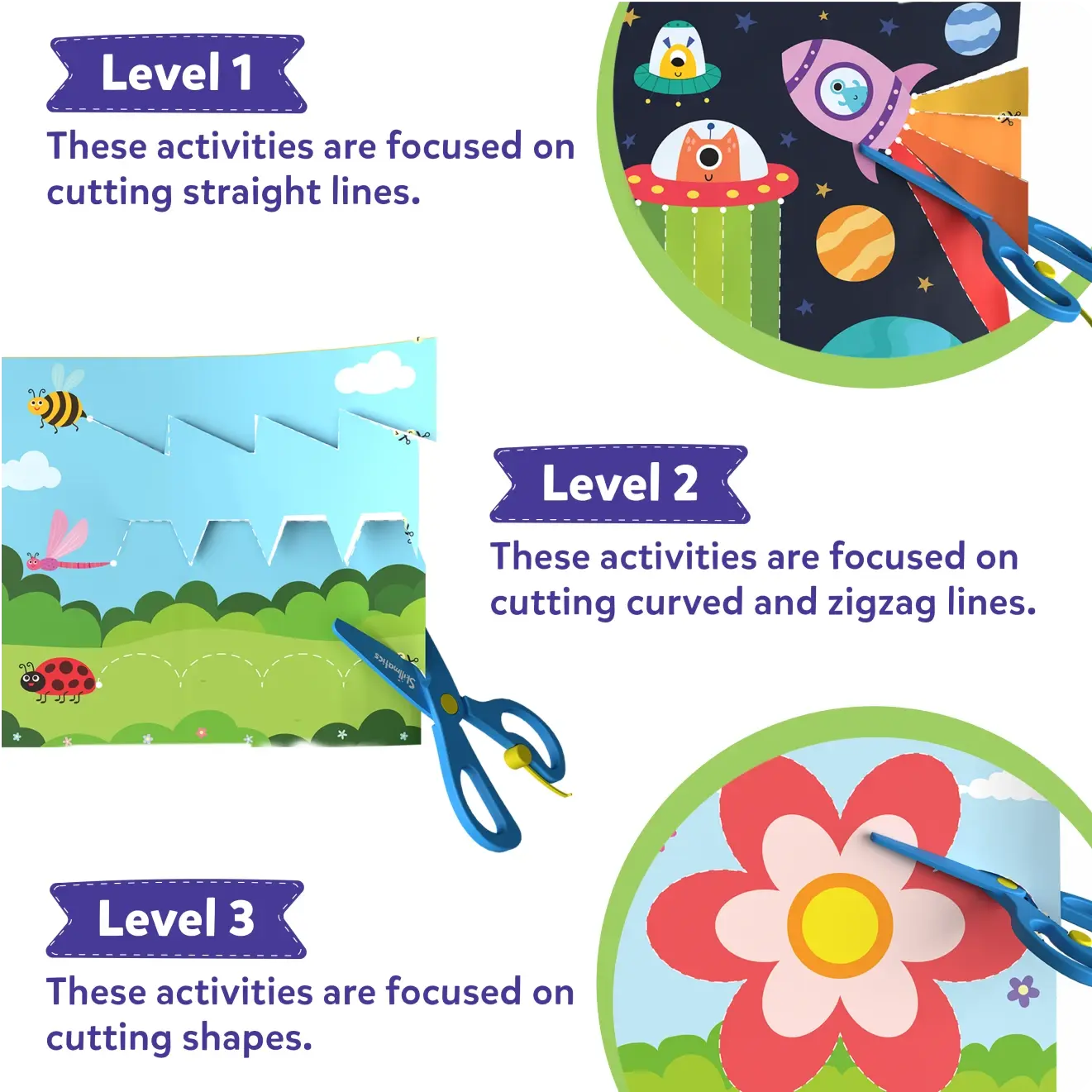 Snip Snip | Art & Craft Activity Kit (ages 3-7) – Skillmatics