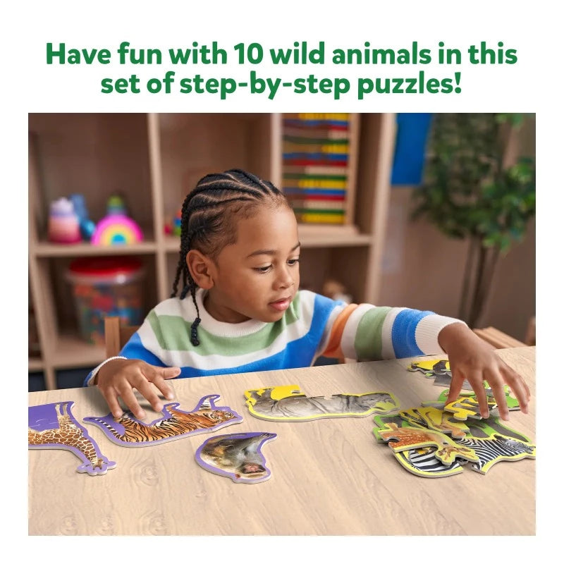 Step By Step Puzzle: Wild Animals (ages 3+)