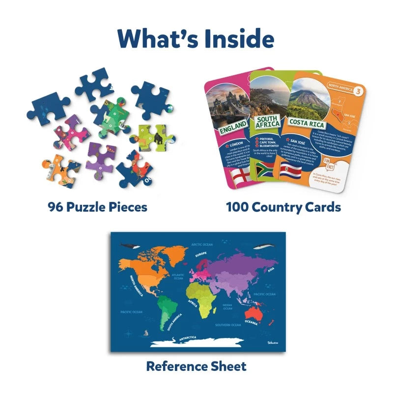 World Map Puzzle for Kids | World Map Jigsaw Puzzle | Skillmatics