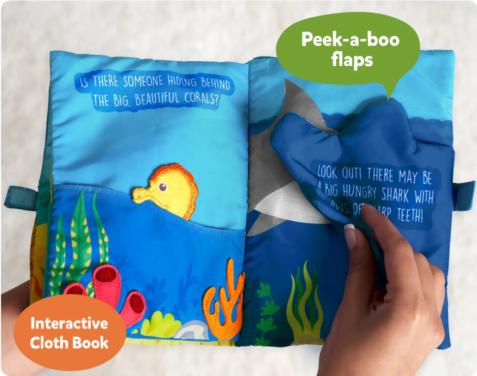 Buy Peek-a-Boo Under Water Animal Theme Cloth Book Online – Skillmatics
